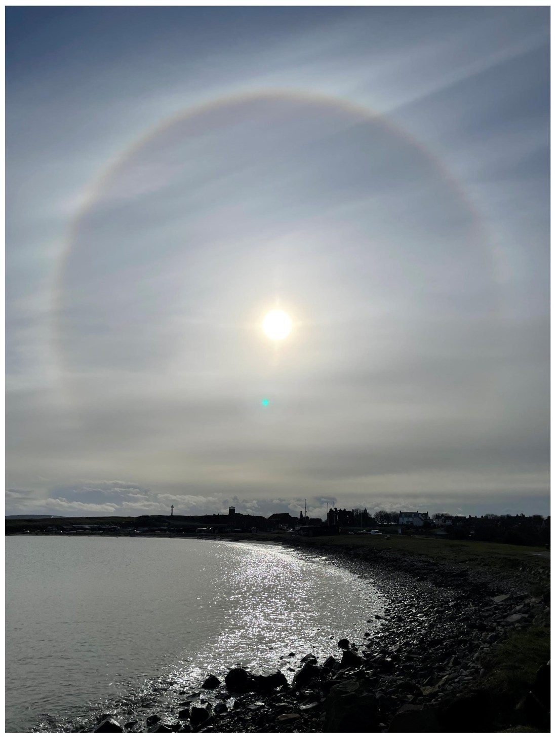 Ice Bow over Holy Island – Mr G's Ponderings