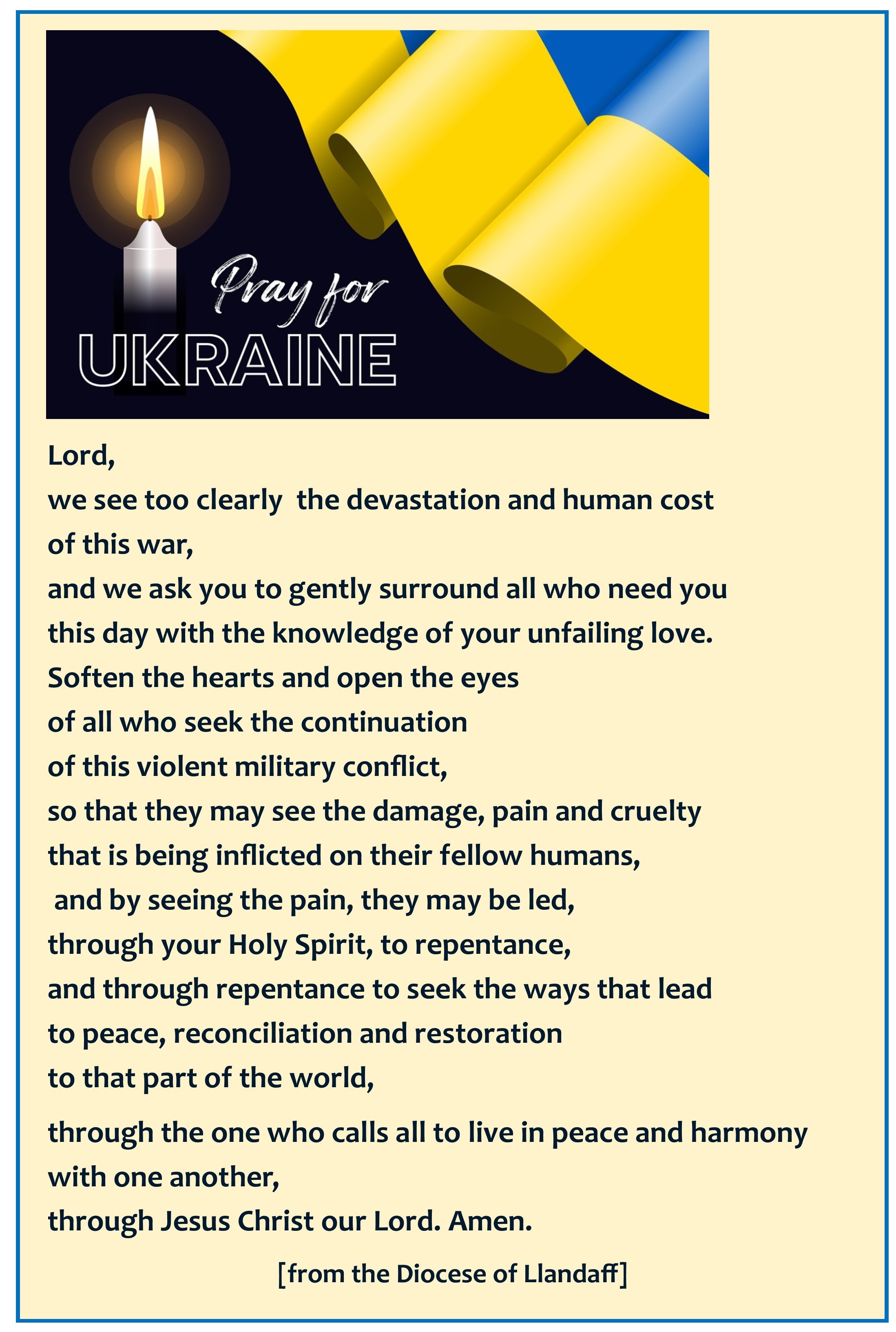 for Ukraine – Mr G's Ponderings